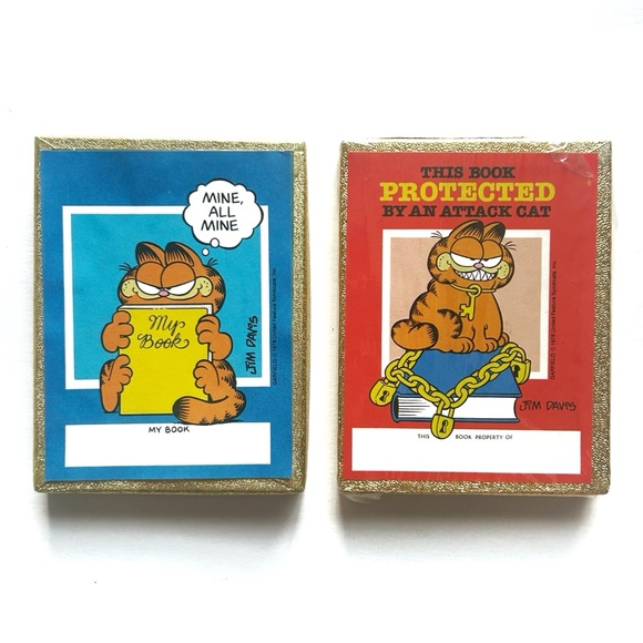 Garfield | Office | Vintage 978 Garfield The Cat Jim Davis Book Plates ...